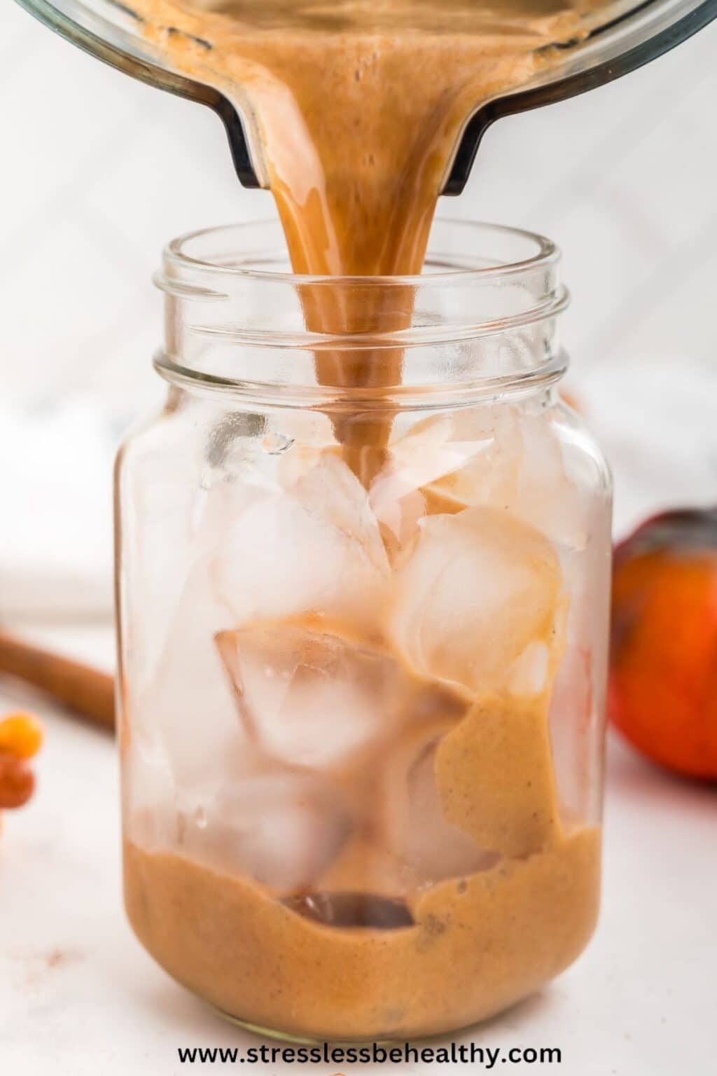 Iced Pumpkin Spice Latte (5 minutes & Dairy Free)