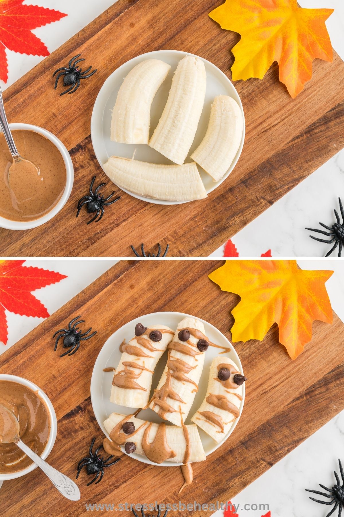 Halloween Banana Ghosts