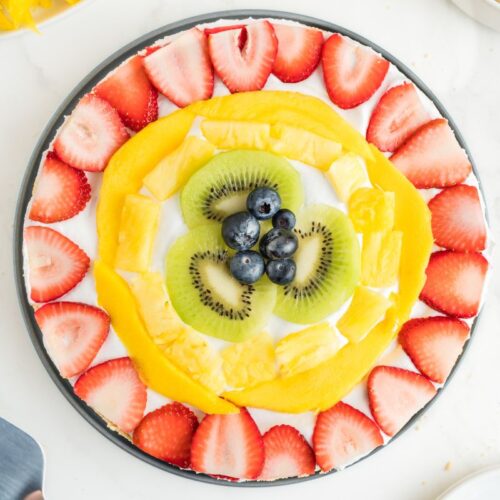 Vegan Fruit Tart (Rainbow, Easy, & No-Bake)